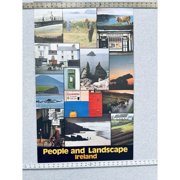 Art | Vintage People And Landscape Of Ireland Poster Real Postcard ...